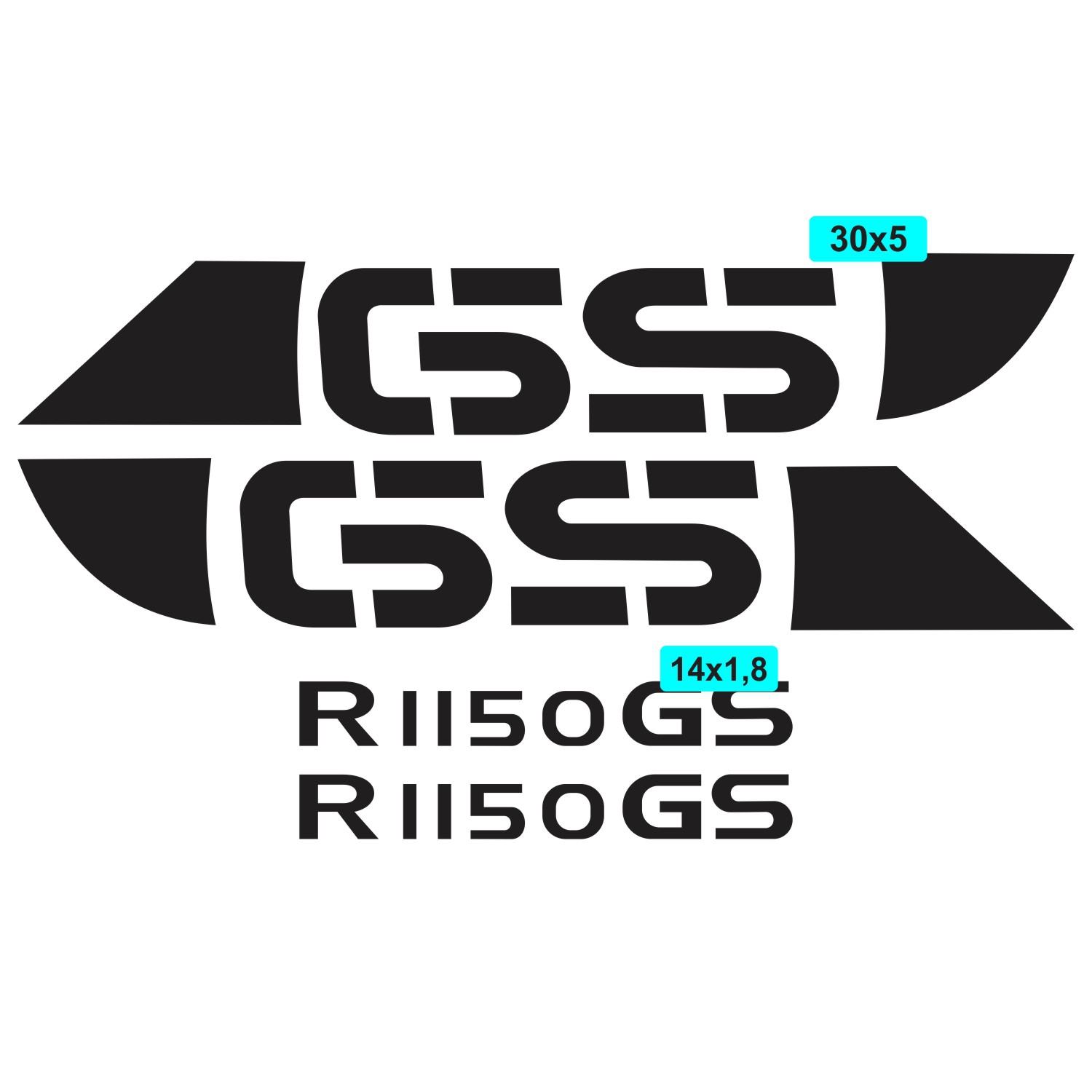 Adesivo Bmw R1150gs - Cromo Decor - Pastilhas Adesivas Resinadas