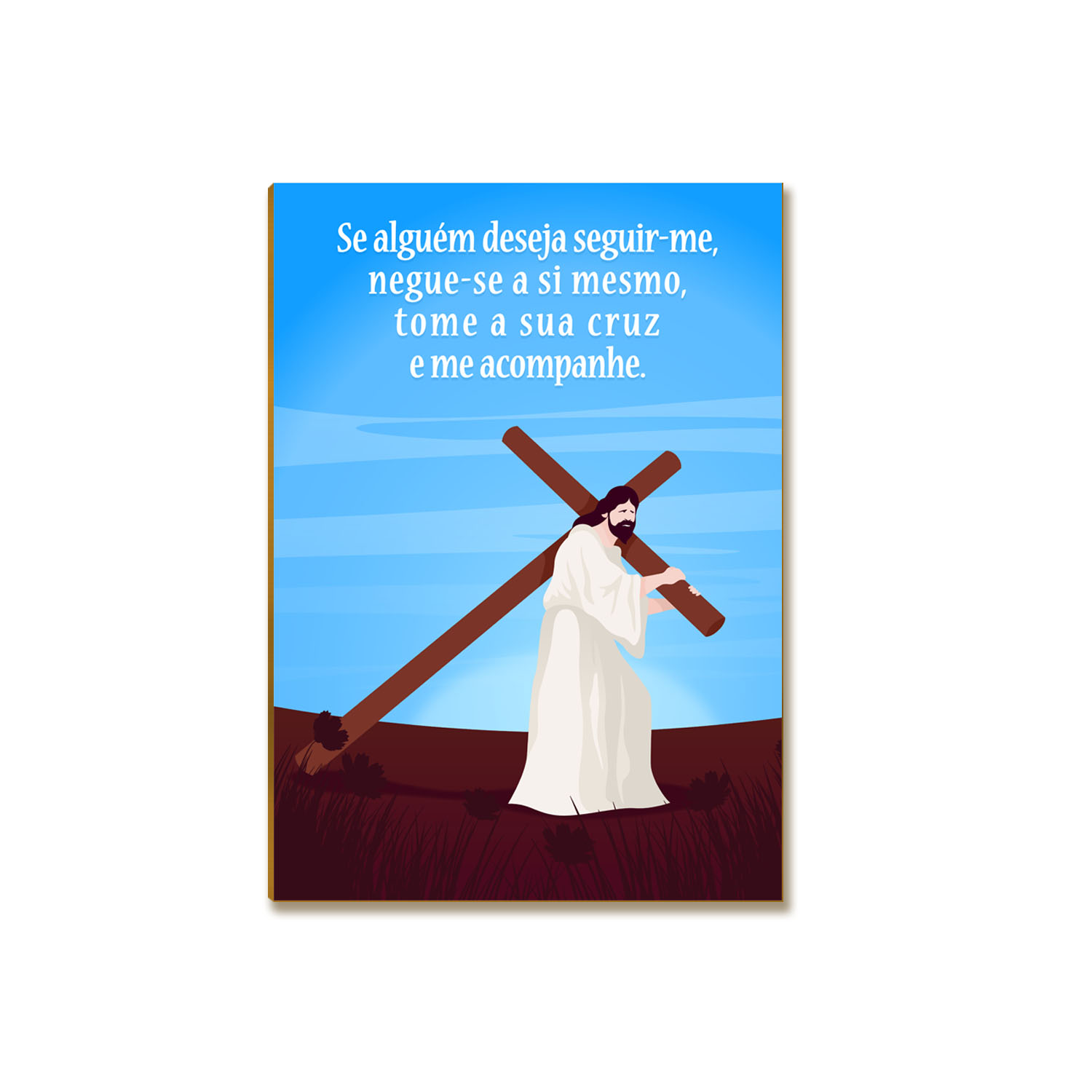 Kit 3 Placas MDF Fé E Esperança Frases De Jesus A4 FE13 - Mimo Show