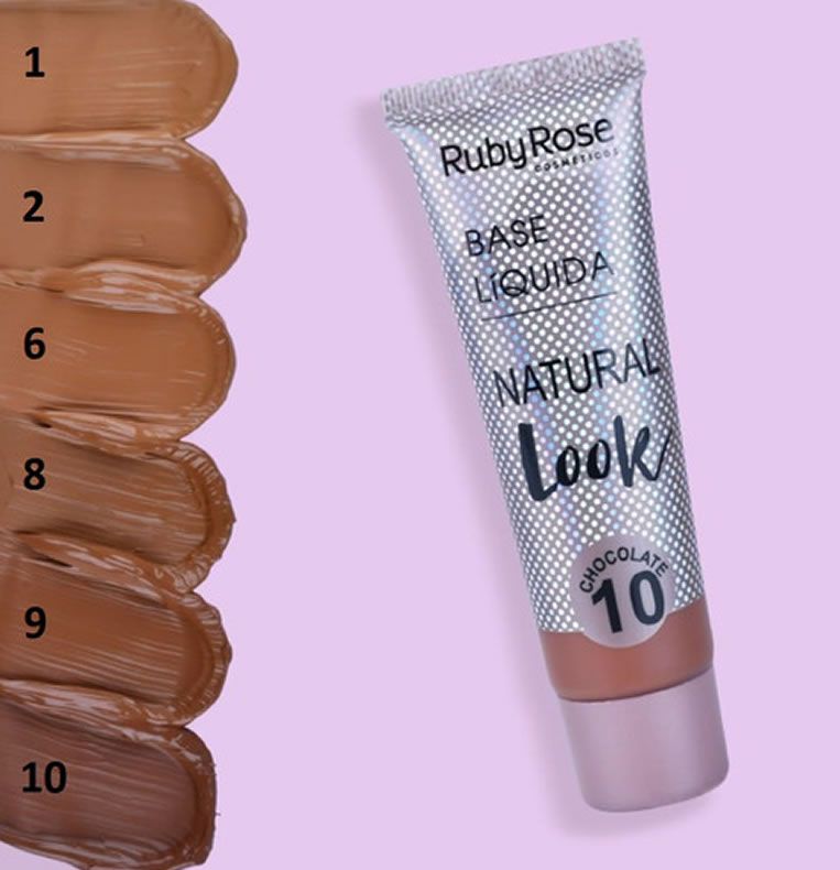 Base Liquida Natural Look Chocolate - Ruby Rose - Universe Makeup Store ...