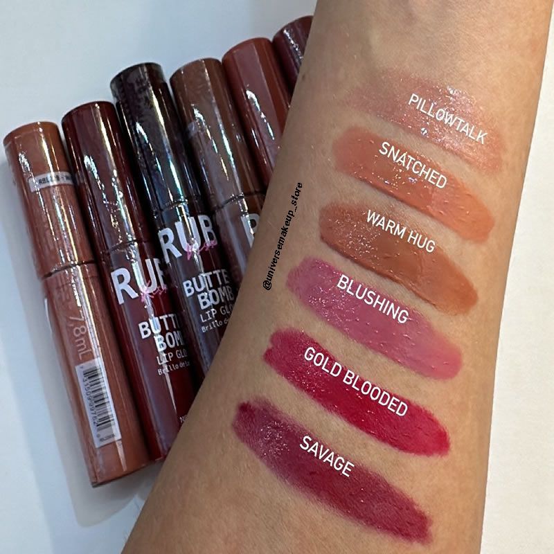 Gloss Butter Bomb - Ruby Kisses - Universe Makeup Store: Maquiagens de qualidade e tendências