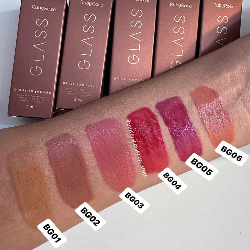 Gloss Laqueado Glass - Ruby Rose - Universe Makeup Store: Maquiagens de ...