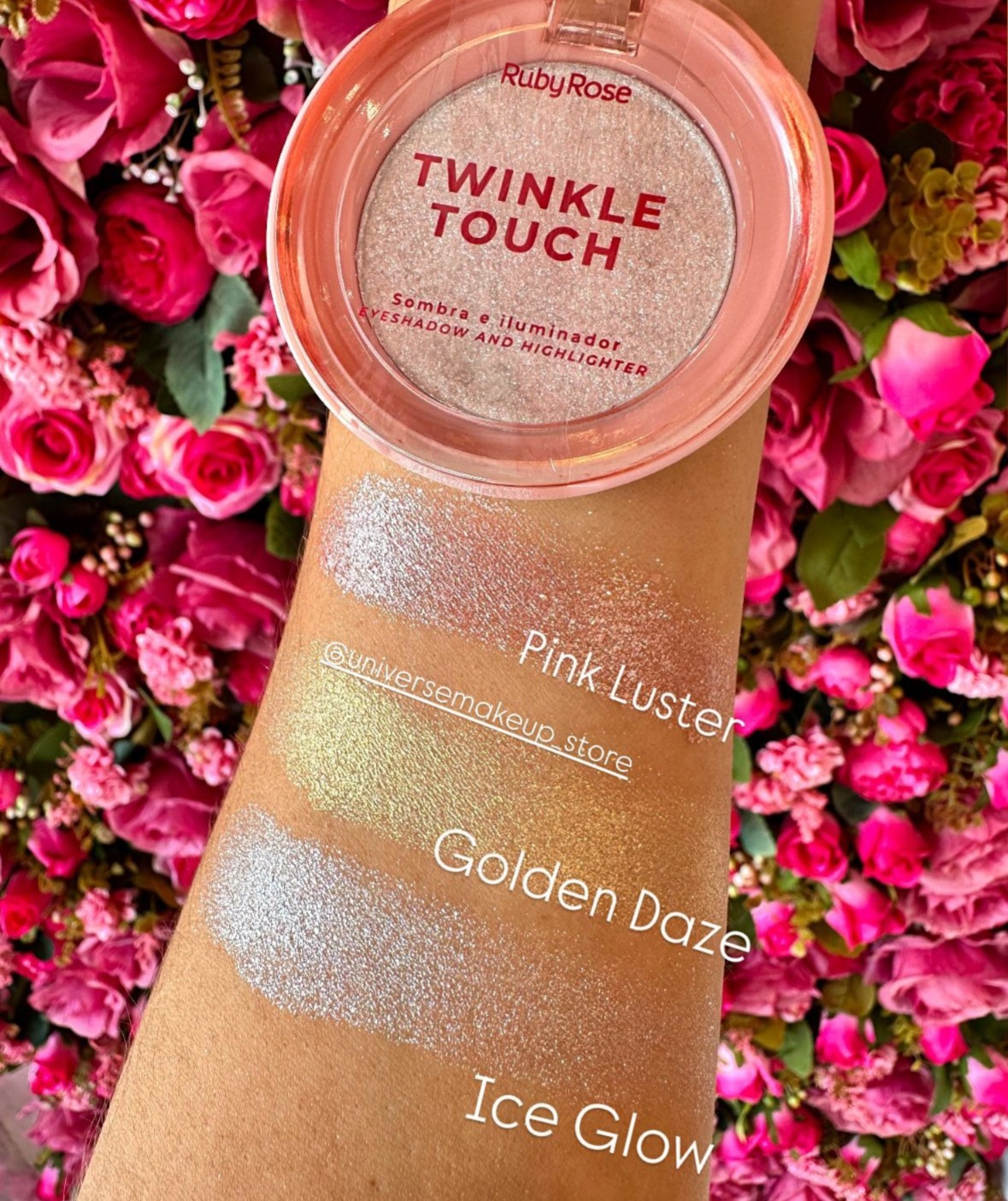 Sombra e Iluminador Twinkle Touch - Ruby Rose - Universe Makeup Store: Maquiagens de qualidade e ...