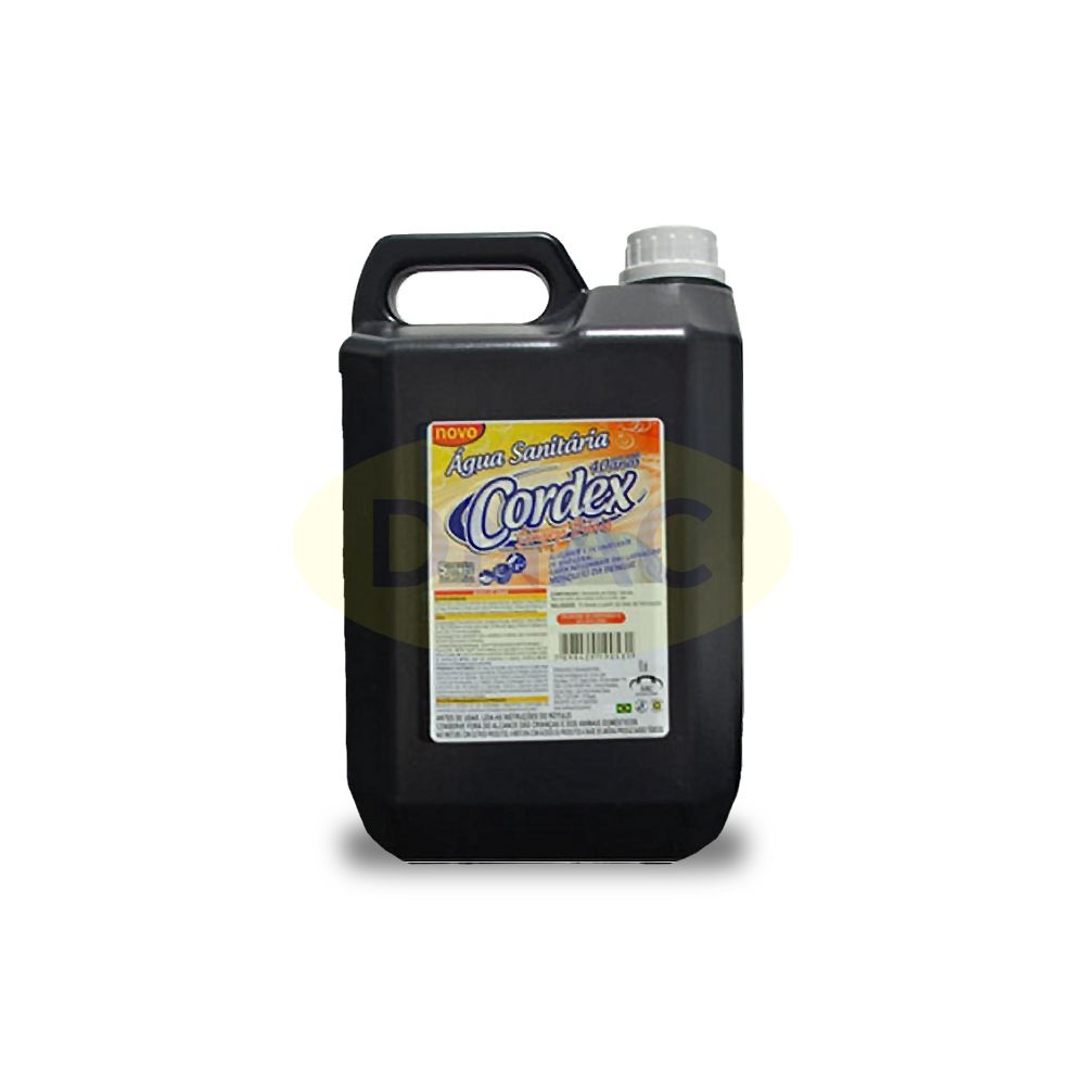 Agua Sanitaria Com Cloro Ativo Candida 5L Cordex - DNAC
