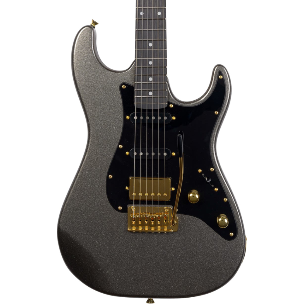 Guitarra Seizi Katana Musashi Space Grey PH Gold Matching Headstock c ...