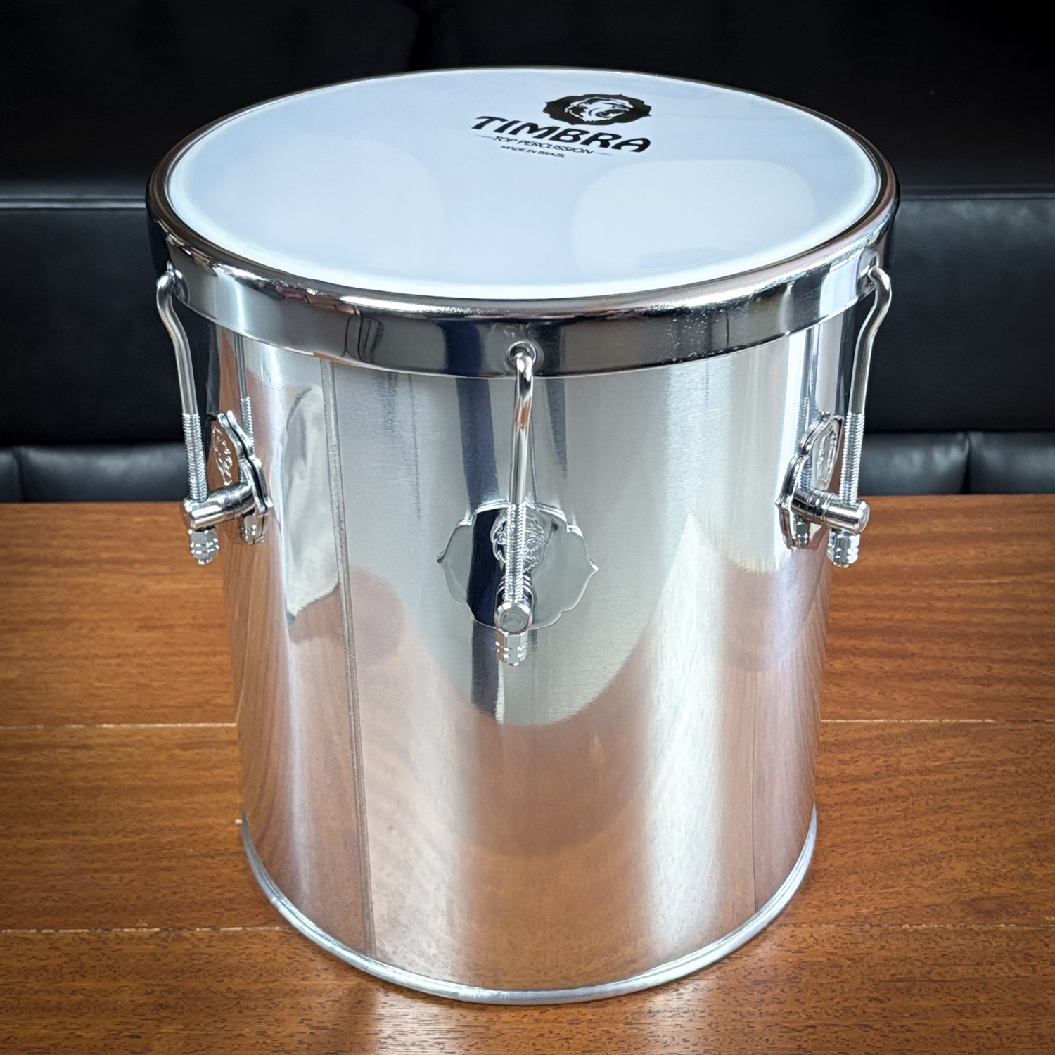 Repique de Mão 10" x 30cm Alumínio c/ Aro Cromado Pele Leitosa Timbra 8228 - Guitar Shop CE ...