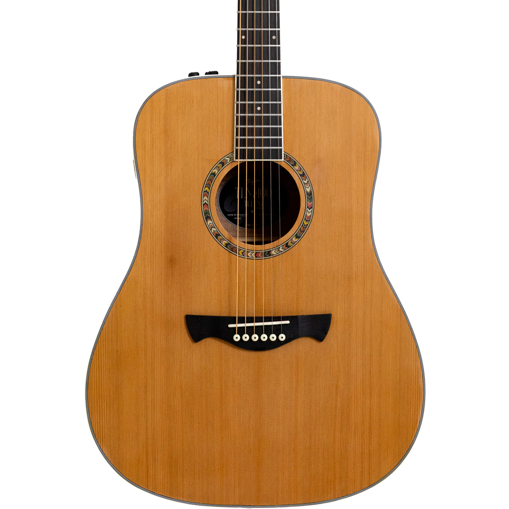Violão Tagima Tulum TLM-100 NT Natural Solid Red Cedar Folk c/ Bag ...