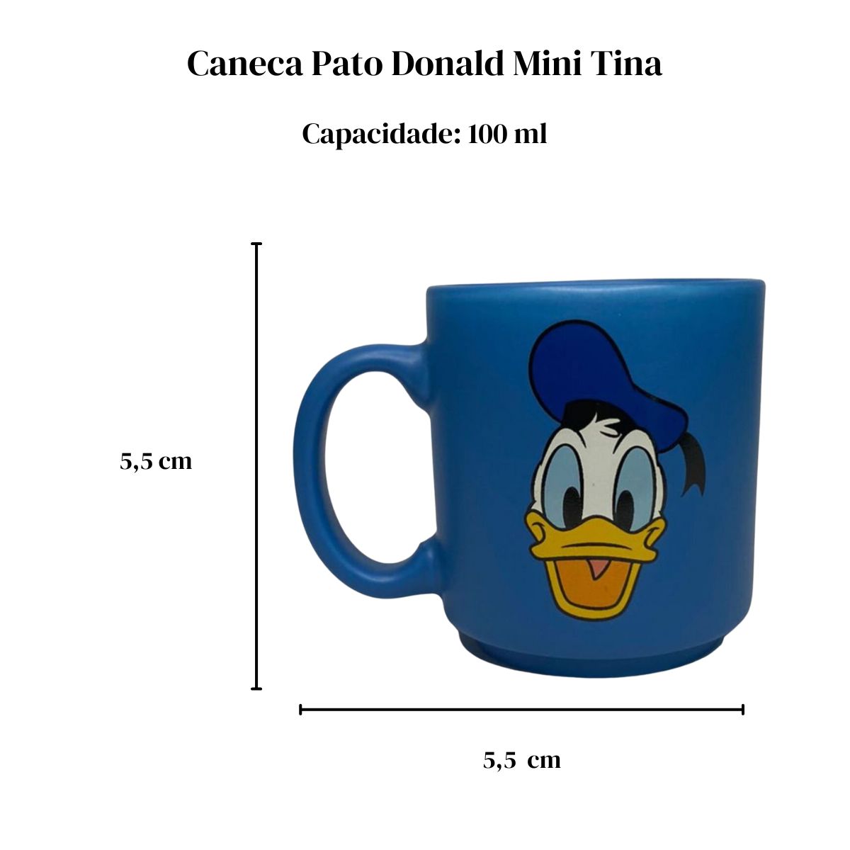 Caneca Pato Donald Mini Tina - Melancia Presentes