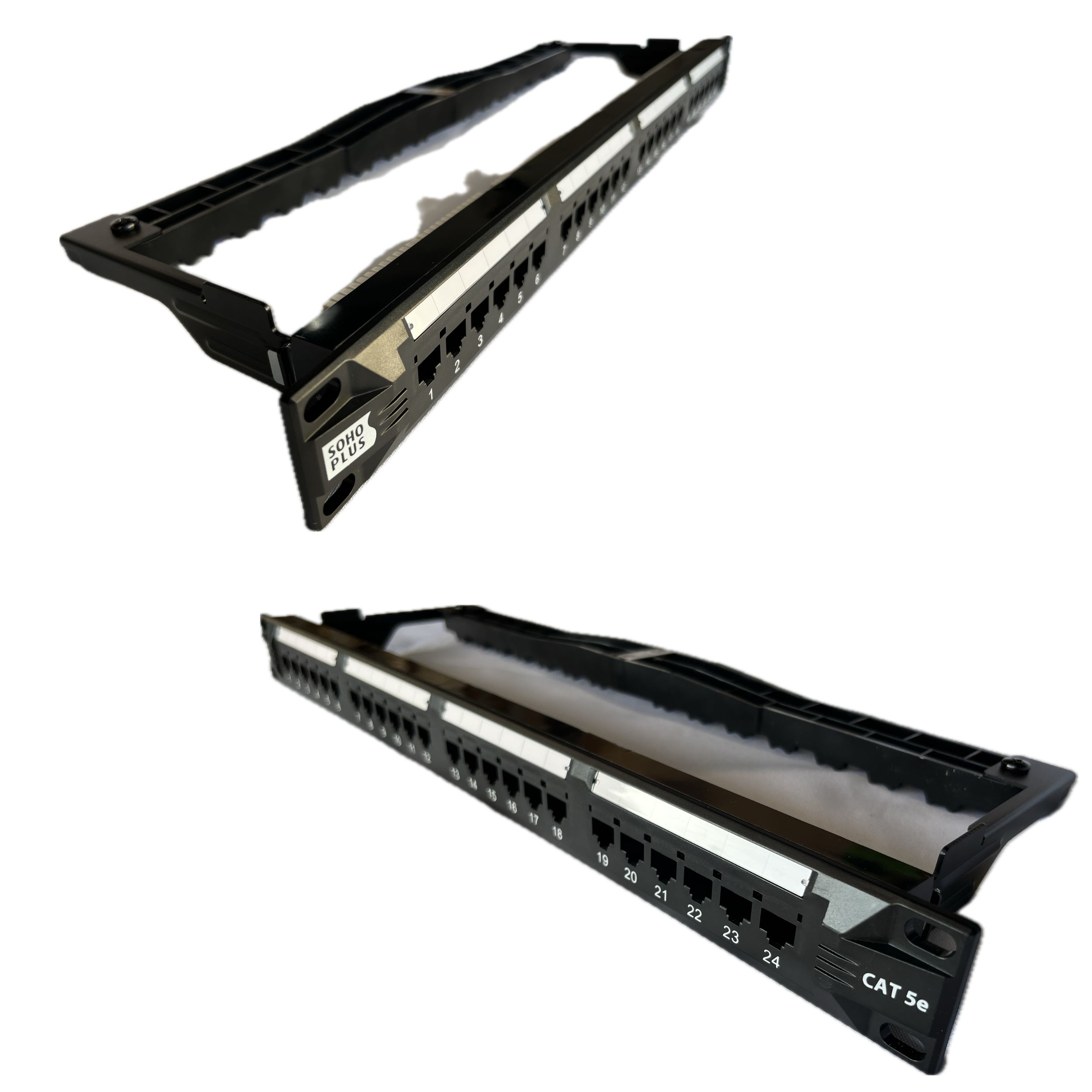 Patch Panel FURUKAWA SOHOPLUS 24 Portas Cat.5e Padrão 19" - Rack para ...