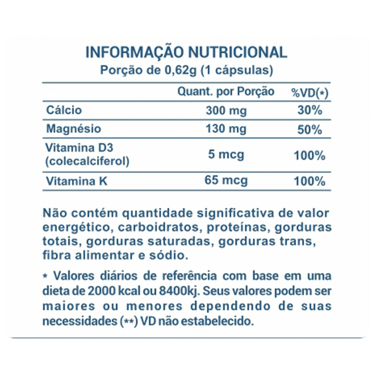 Cálcio MDK 600mg 60 Cápsulas - BioAtiva Farmácia