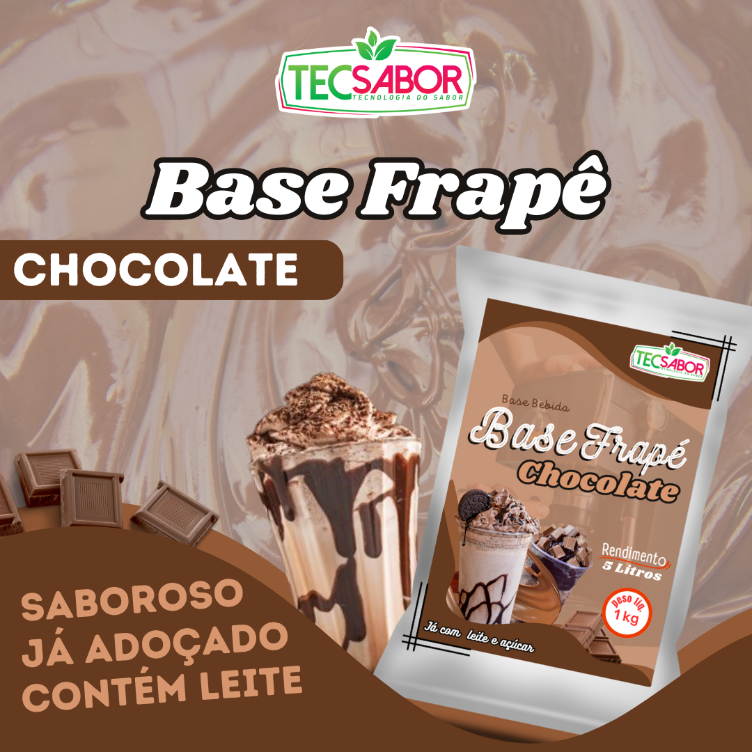 Frapê Base pronta Sabores Diversos Tecsabor - lojatecsabor