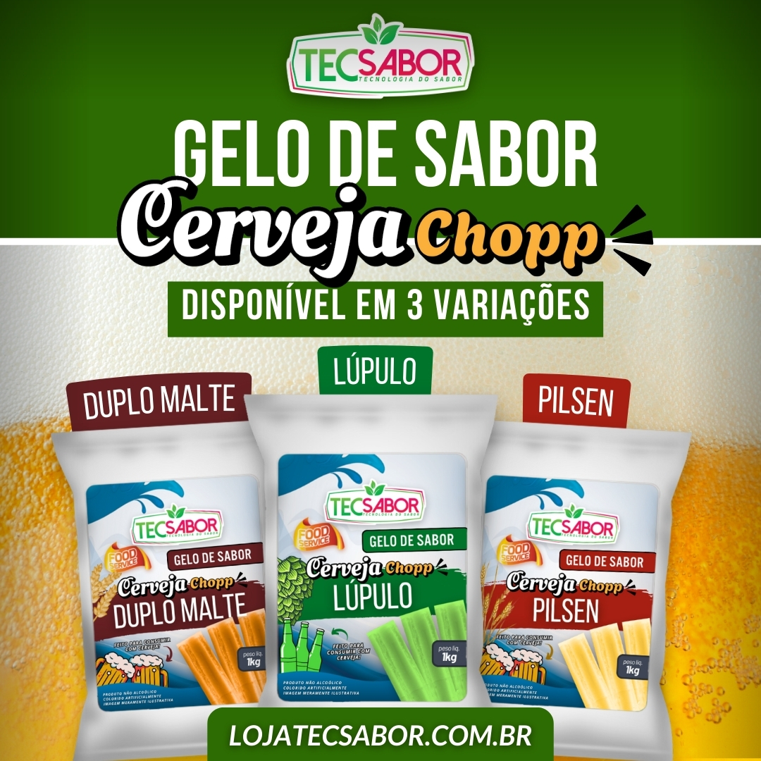 Gelo para Cerveja - Chopp - lojatecsabor