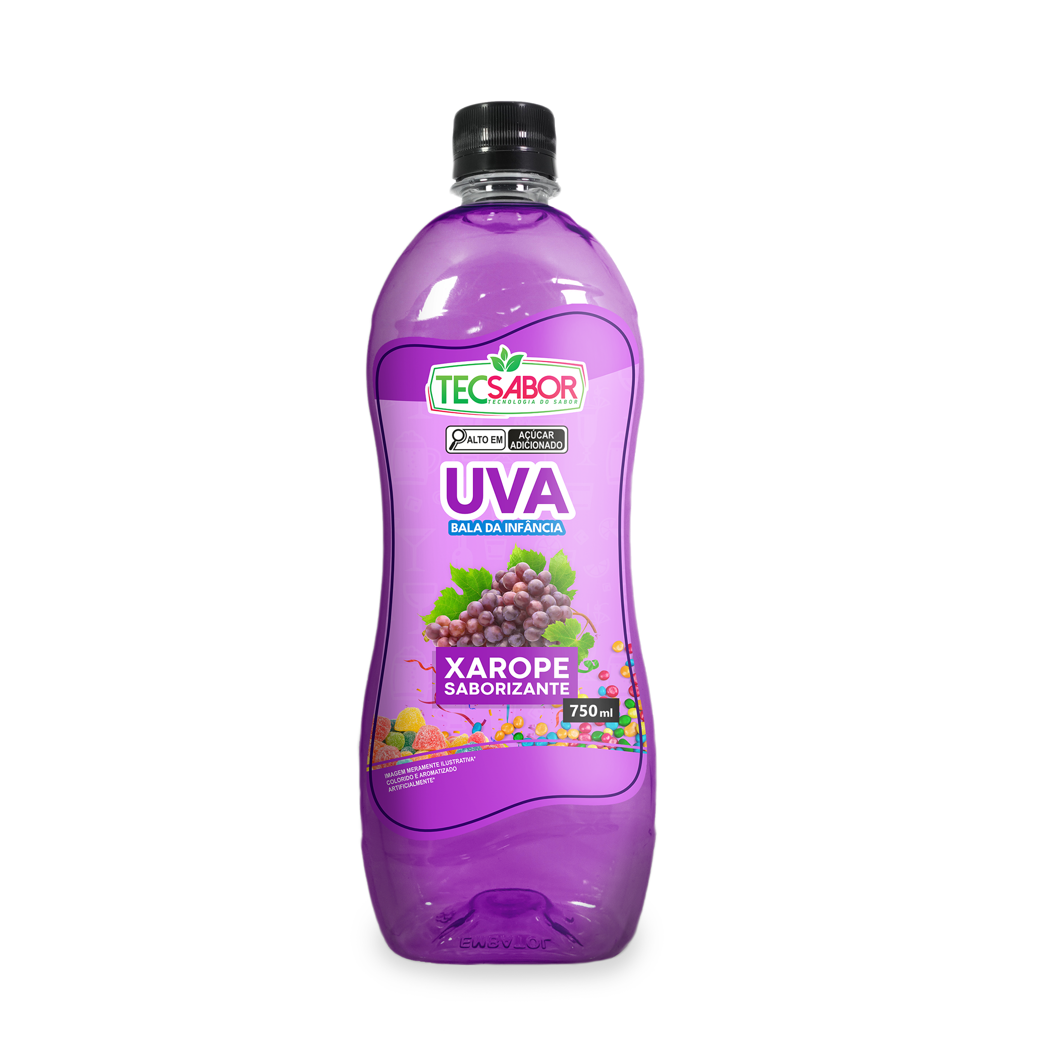 Xarope Saborizado Bala da Infância Bisnaga 750ml - lojatecsabor