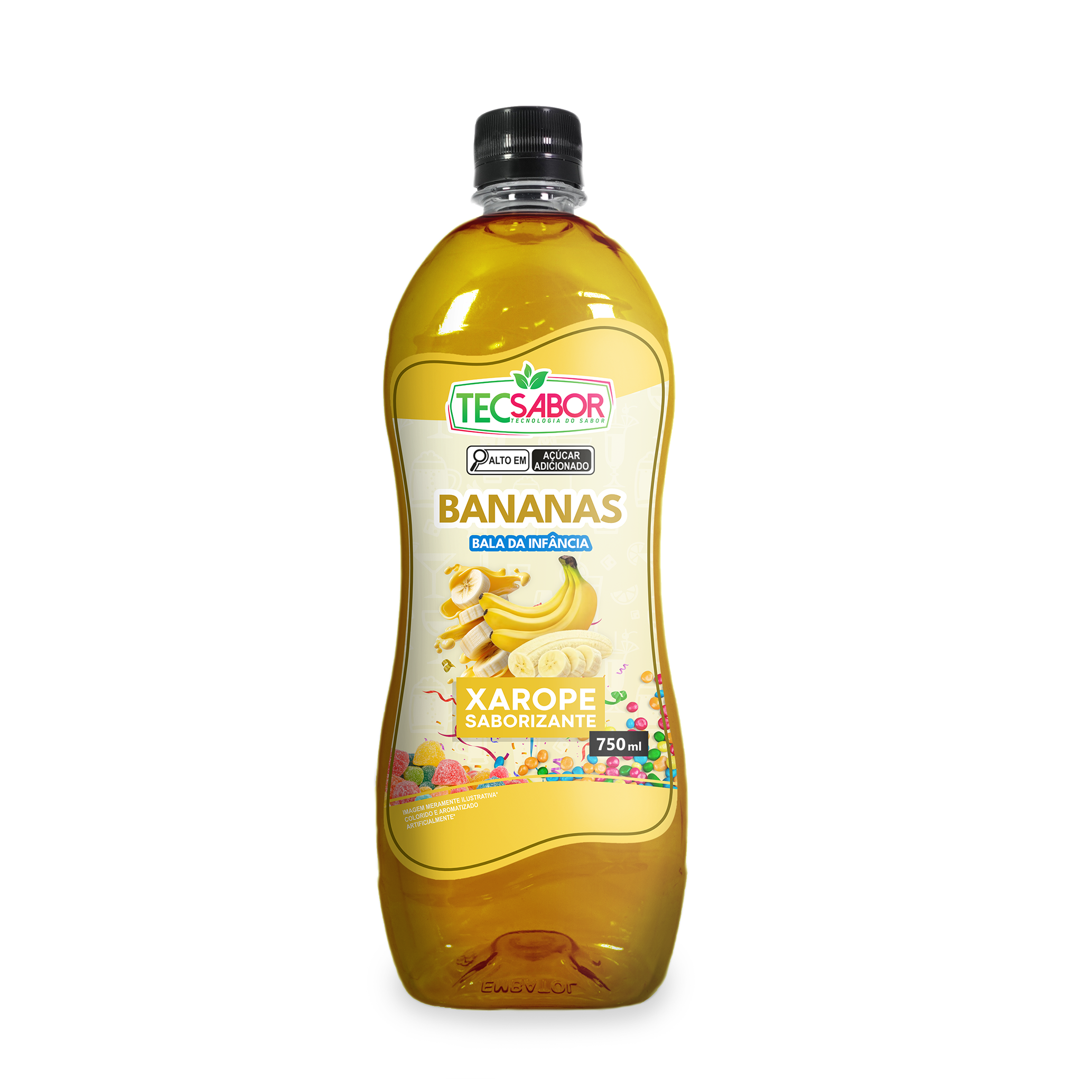 Xarope Saborizado Bala da Infância Bisnaga 750ml - lojatecsabor