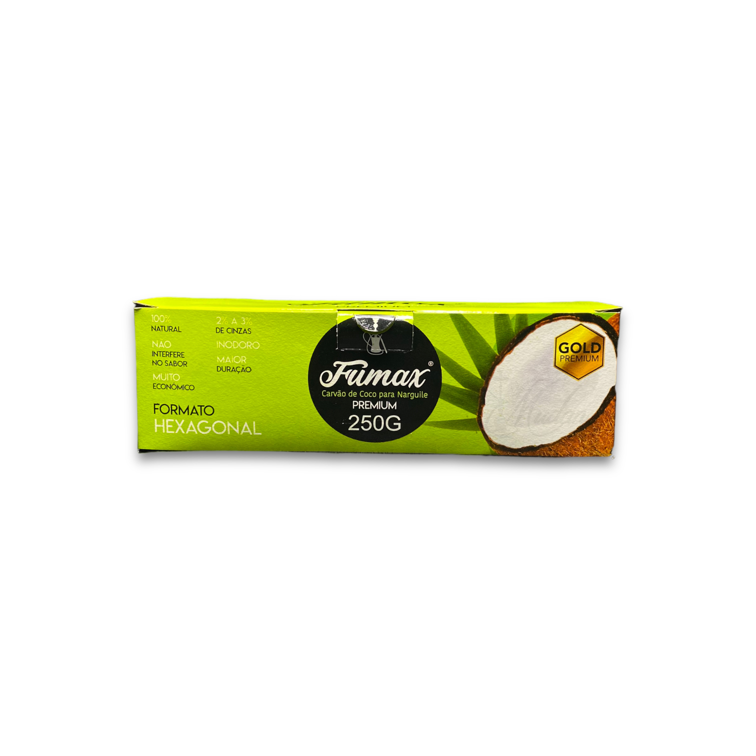 CARVÃO FUMAX 250G - CARVÃO DE COCO - Mudan Tabacaria