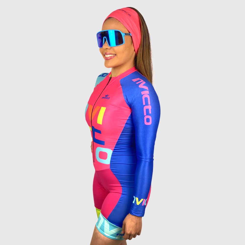 Macaquinho Ciclismo Invicto Colors Manga Longa - Gram Bike