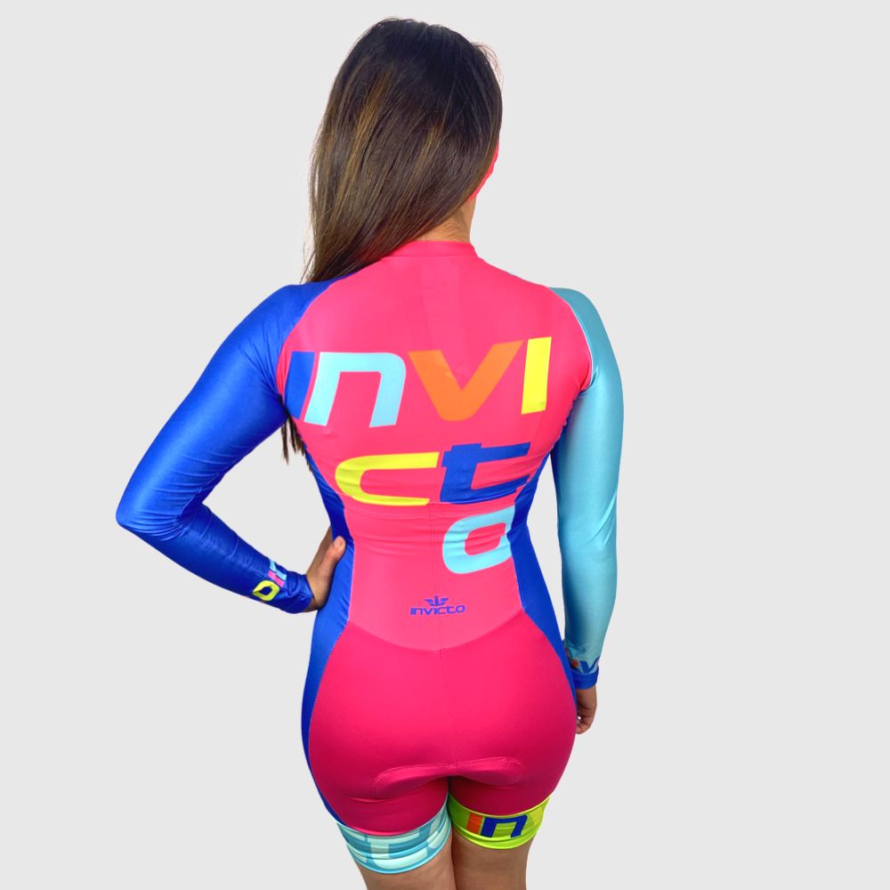 Macaquinho Ciclismo Invicto Colors Manga Longa - Gram Bike