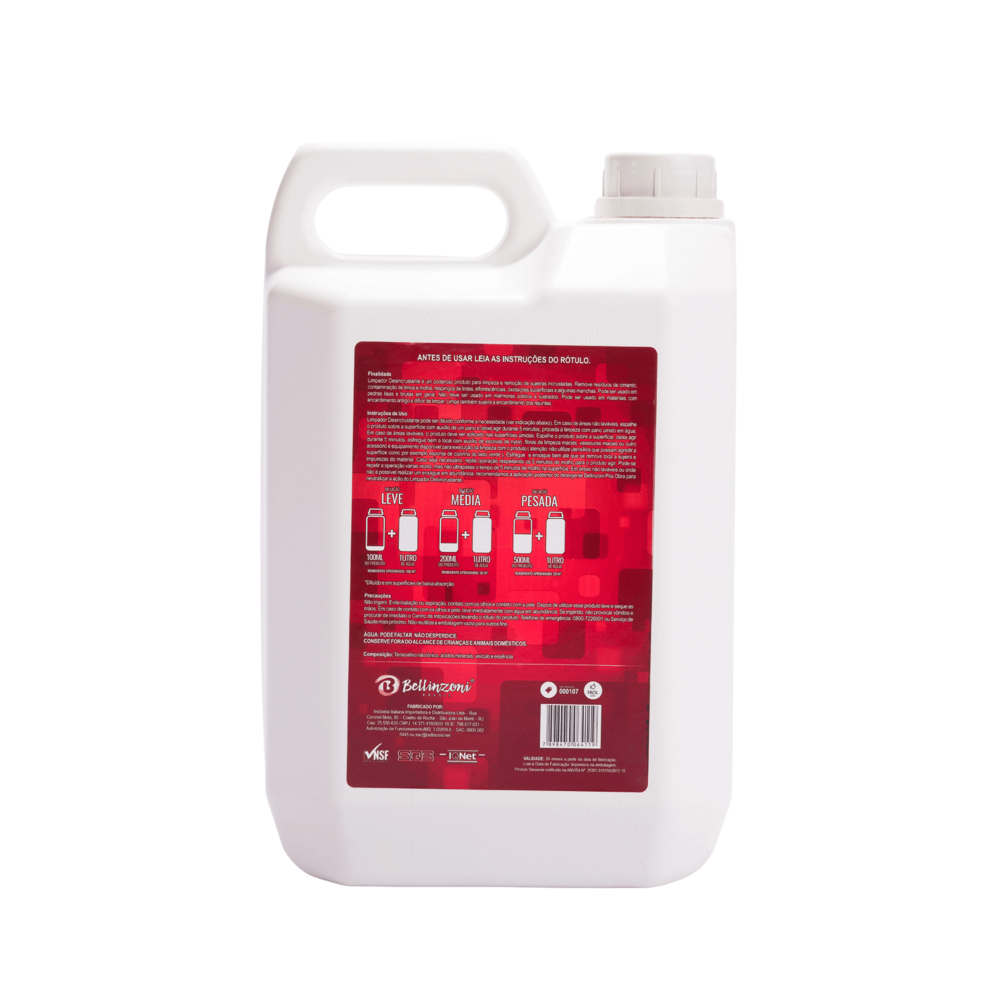 Limpador Desincrustante Bell Max 5L Bellinzoni - EXCELLENCE - Produtos ...
