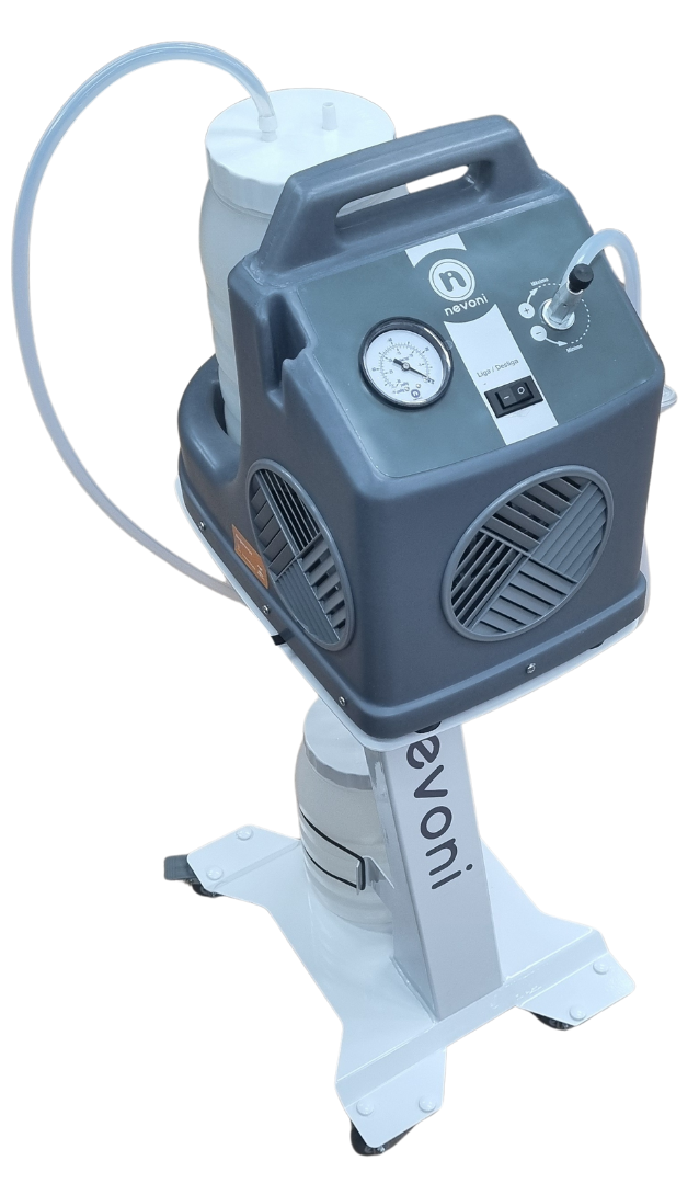 1001PO-PE2 – ASPIRADOR CIRÚRGICO A VÁCUO COM PEDESTAL E 2 FRASCOS ...