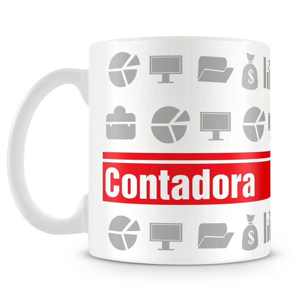 Caneca Profissão Contadora - Caneca Personalizada para Todas as Ocasiões!