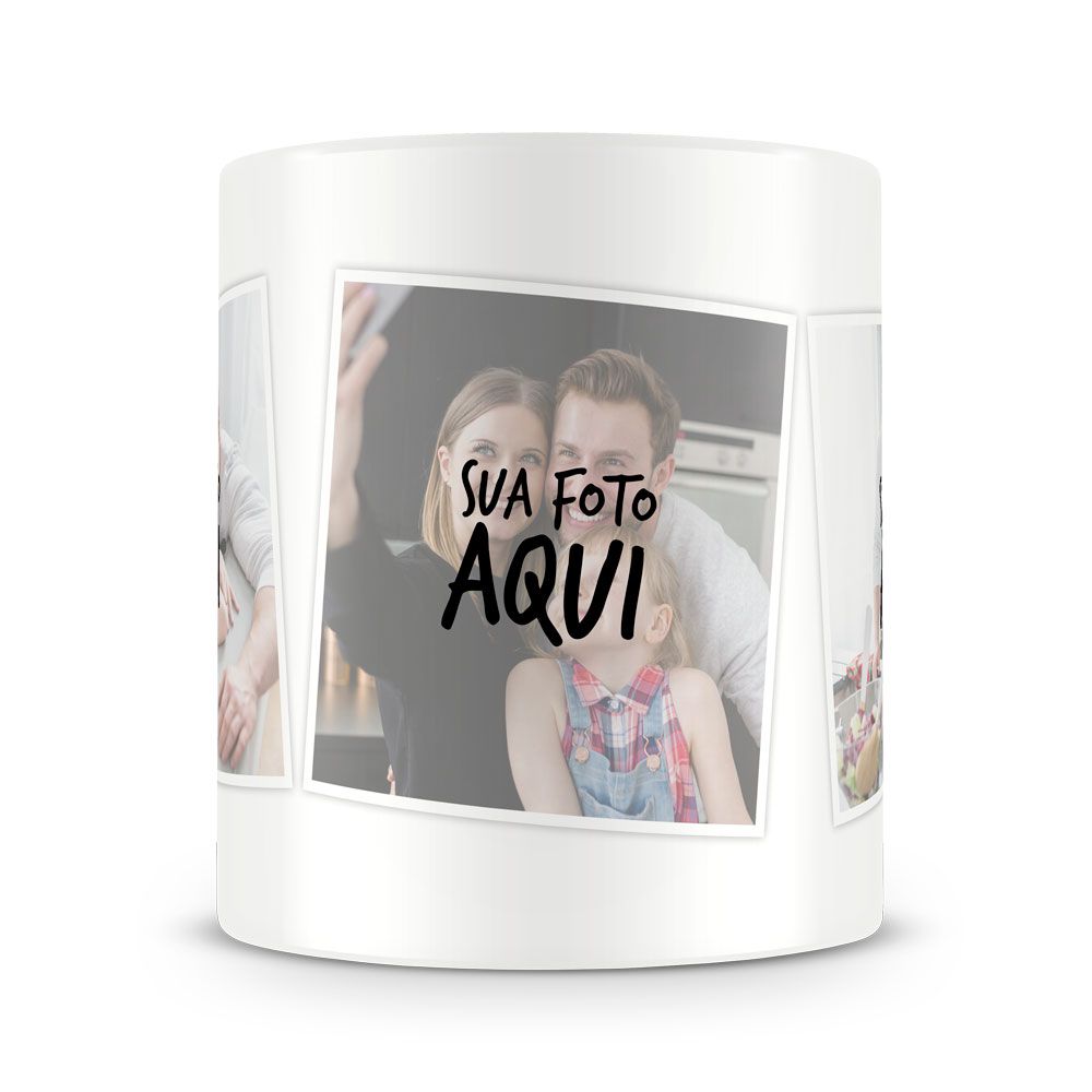Caneca com Foto Mod.1 (3 Fotos) - Caneca Personalizada para Todas as ...