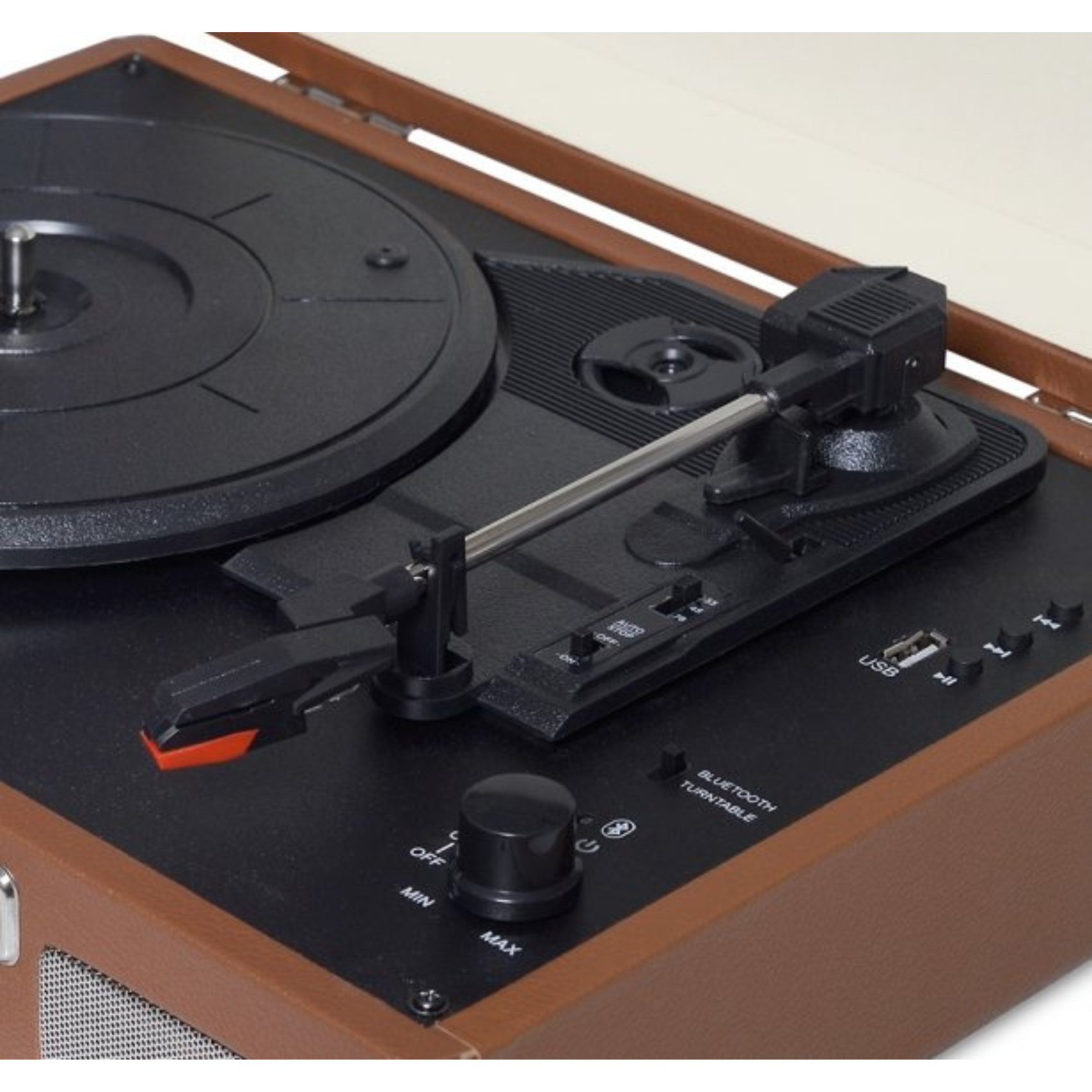 Vitrola Raveo Sonetto Chrome Brown Com Toca Disco Bluetooth - King ...