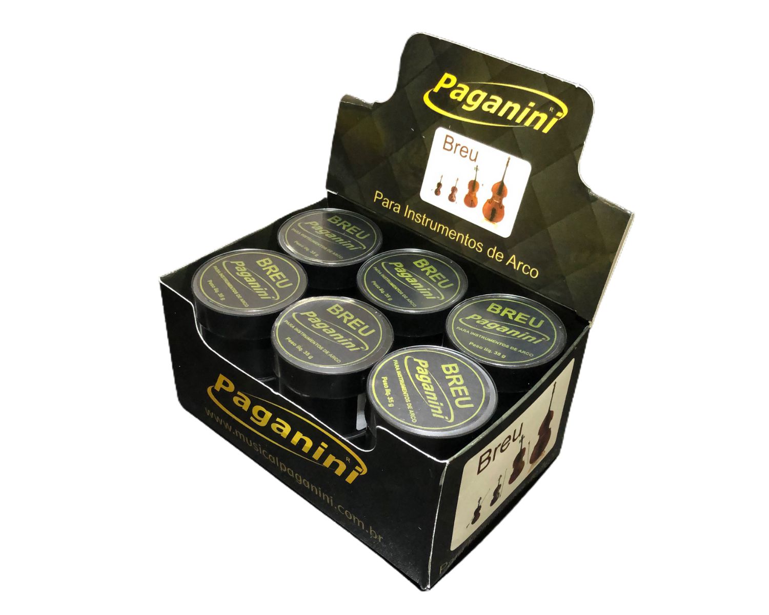 Breu para Arco Escuro Paganini PBR022 Caixa com 12 Unidades - King ...