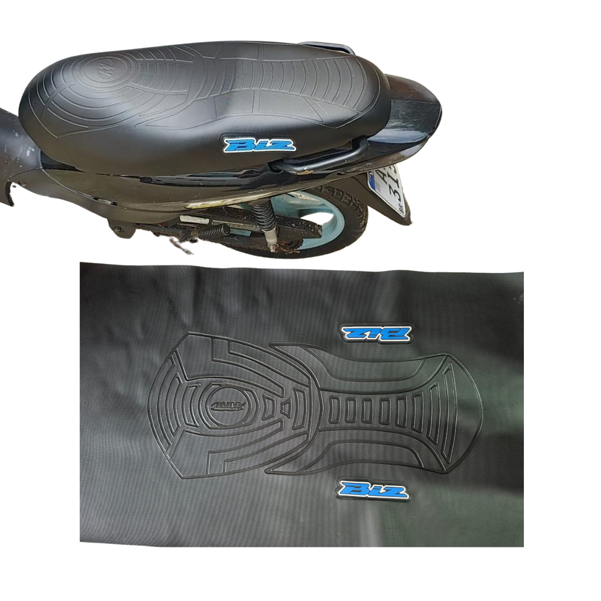 Capa De Banco De Moto Personalizada 3D Antiderrapante Emborrachada