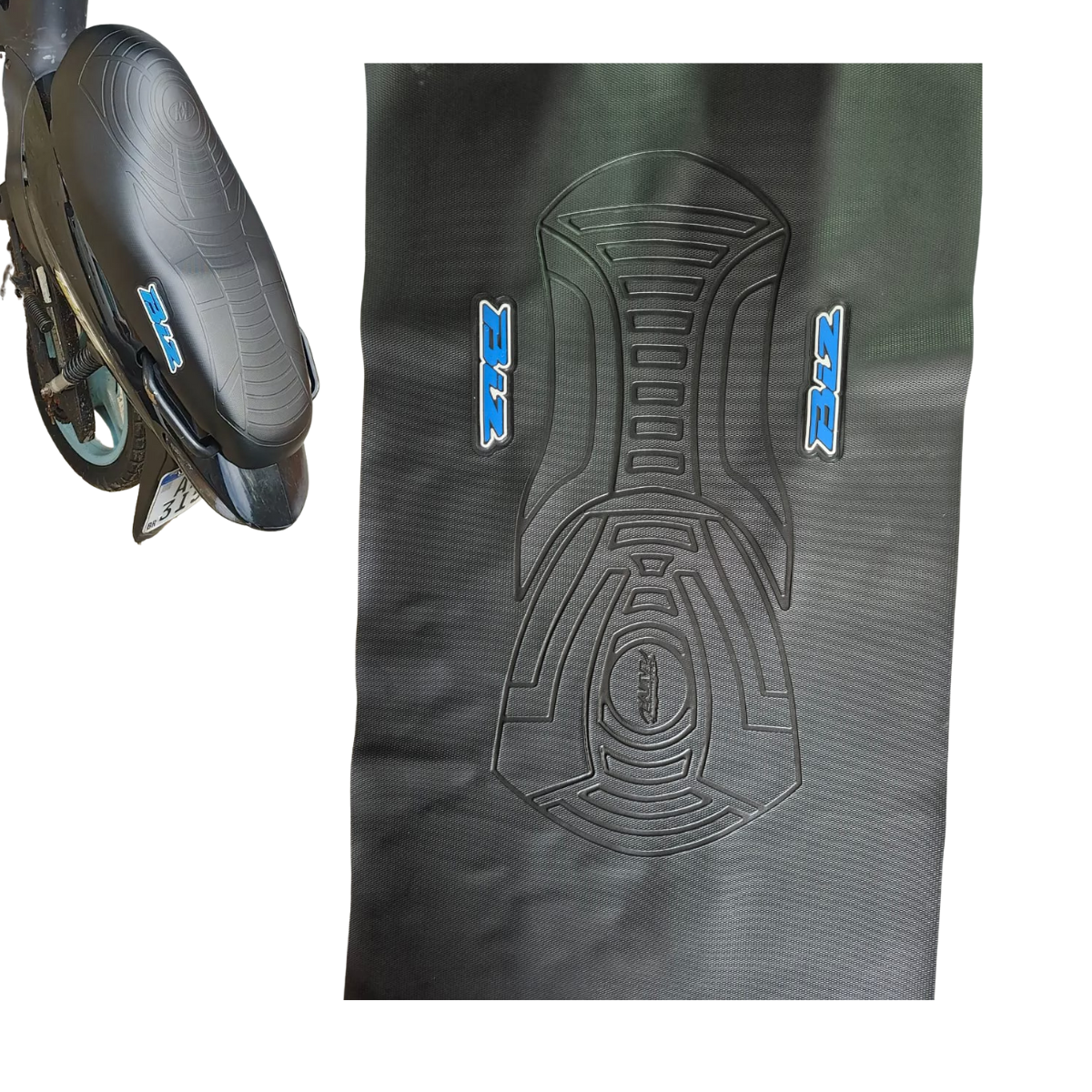 Capa De Banco De Moto Personalizada 3D Antiderrapante Emborrachada