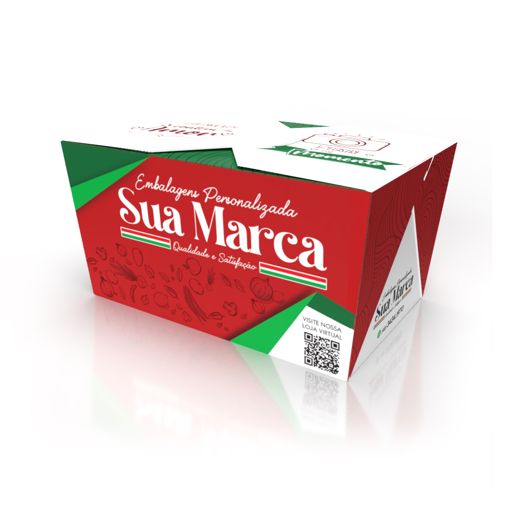 Embalagem Box Antivazamento para Massas - Grande | Personalizada ...