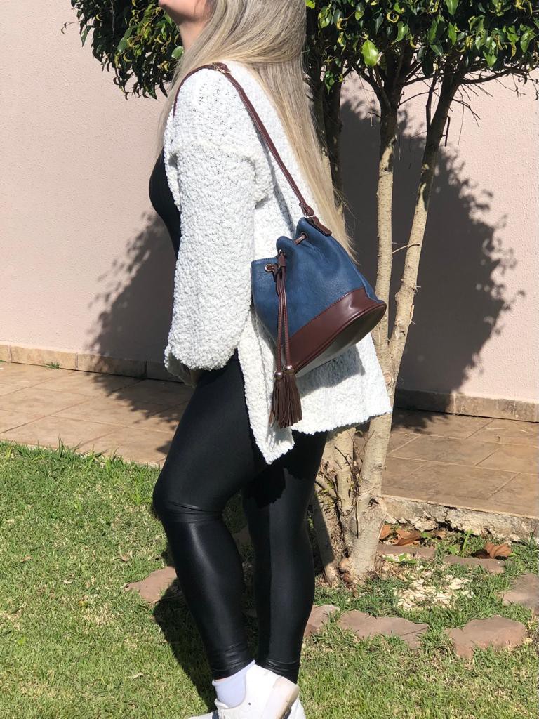 Bolsa tipo saco Rosa Amora - Criska Bolsas