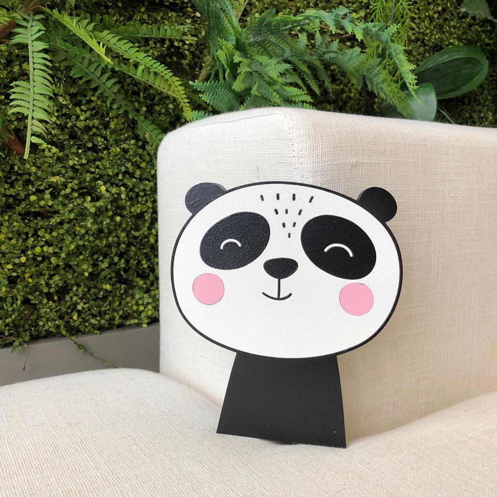 Enfeite Decorativo Panda Minimalista - Cola e Decora - Decoração Infantil