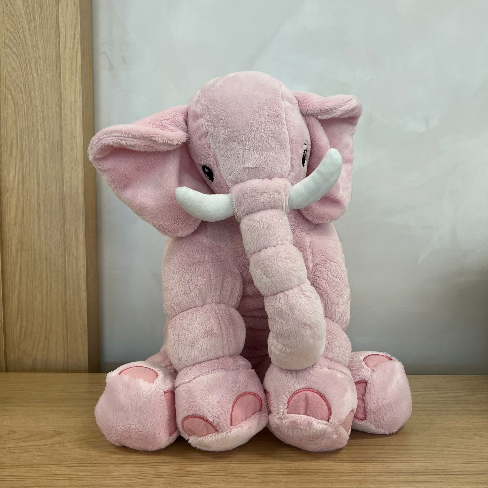 Enfeite de Pelúcia Elefante Rosa - Cola e Decora - Decoração Infantil
