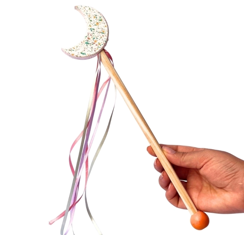 Brinquedo Varinha Lua - Tons Pasteis - Cola e Decora - Decoração Infantil