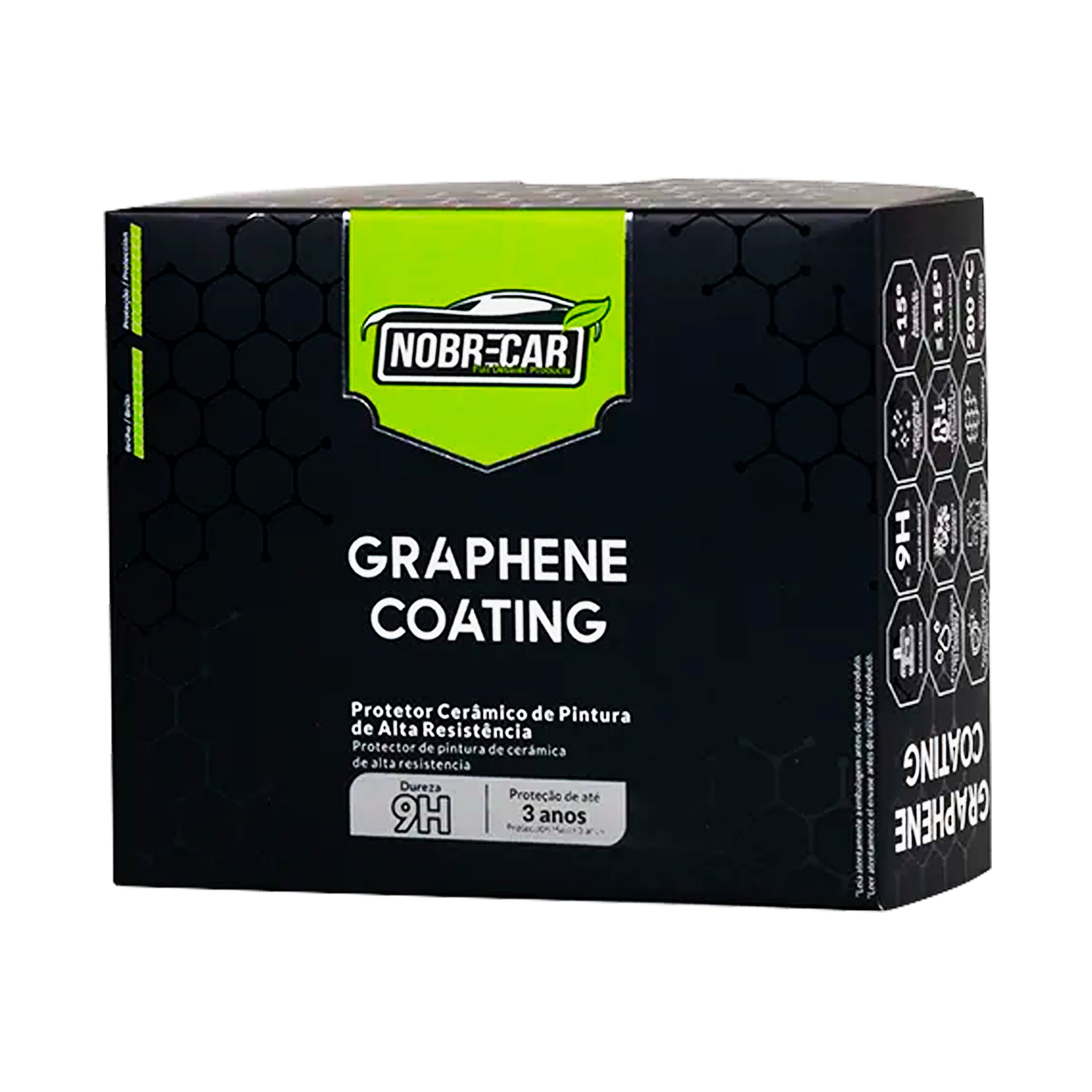 GRAPHENE COATING Vitrificador Cerâmico de Pintura de Alta Resistência 9H Nobrecar 50ml - Super ...