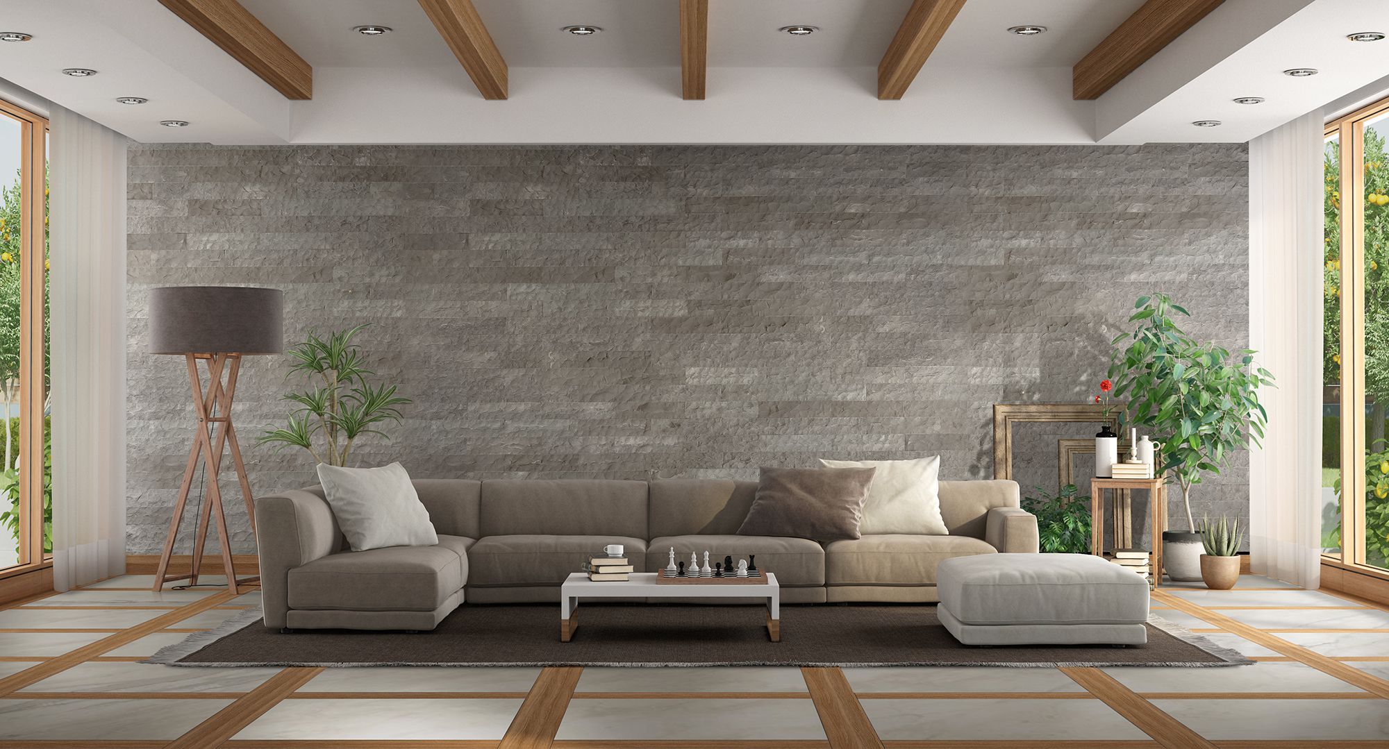 REVESTIMENTO PEDRA NATURAL MAGNA GREY CINZA 10X40CM - Pastilhart ...