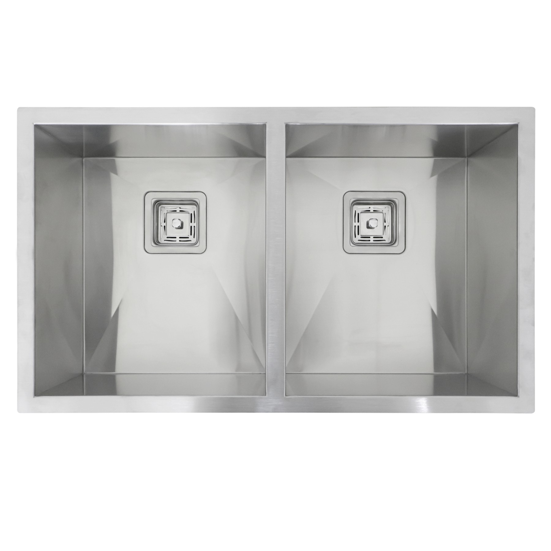 Cuba Pia de Cozinha Dupla Inox Lux 710 71×40 Aço Escovado - Pastilhart ...