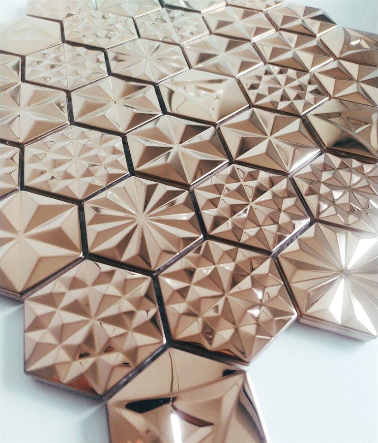 PASTILHA DE INOX SUMMER ROSE GOLD FRESH REFLEX 30X31CM - Pastilhart ...