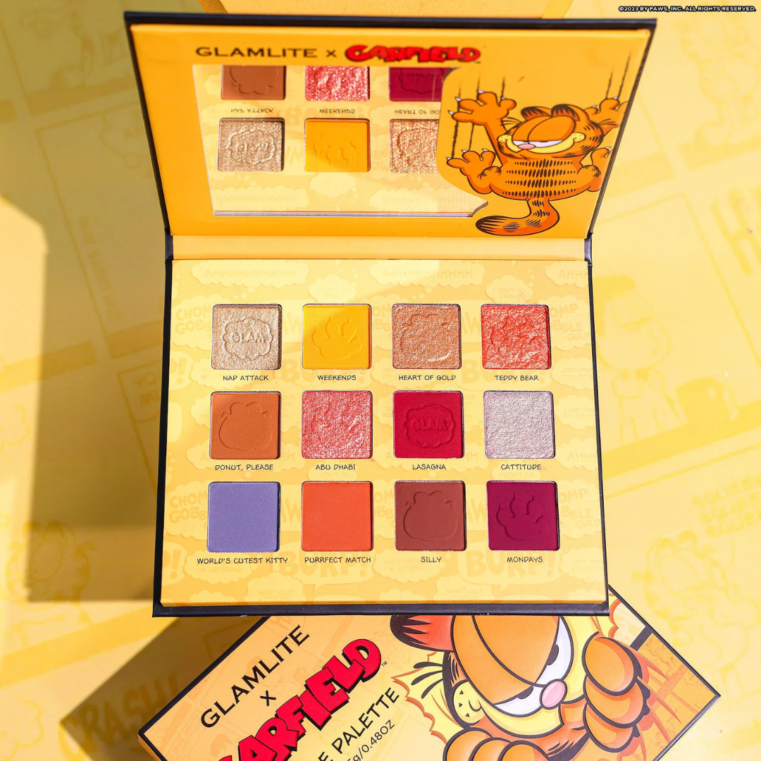 Paleta de Sombras Glamlite Garfield X Glamlite 12 Shade Palette ...