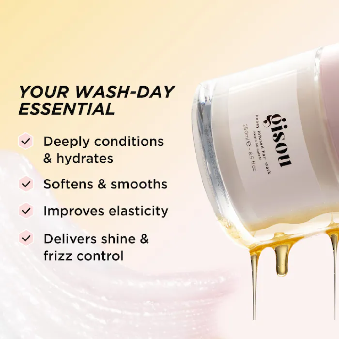 Máscara Capilar Gisou Honey Infused Hair Mask 230ml - Imports MDM