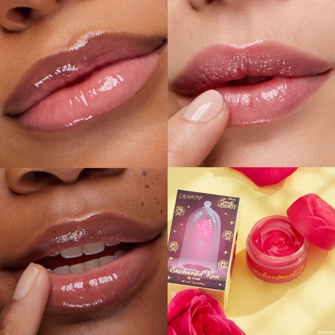 Máscara Labial Colourpop X Beauty and The Beast Enchanted Rose Lip Mask ...