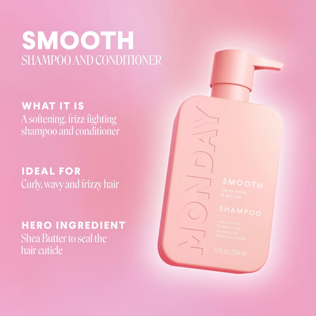 Shampoo MONDAY Haircare SMOOTH Shampoo 354ml - Imports MDM