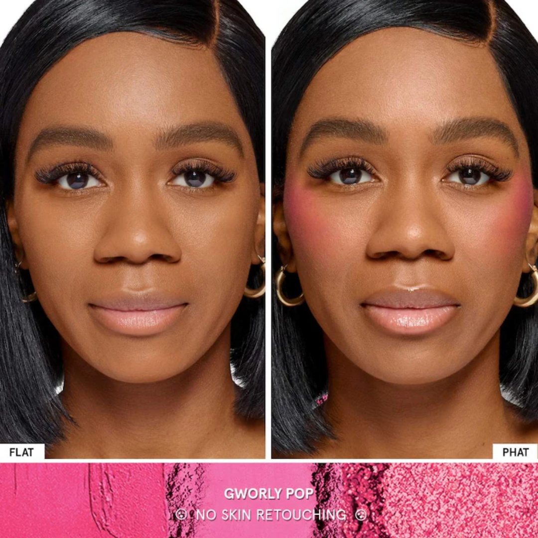 Blush ONE/SIZE Cheek Clapper 3D Blush Trio Palette | Cor: Gworly Pop ...