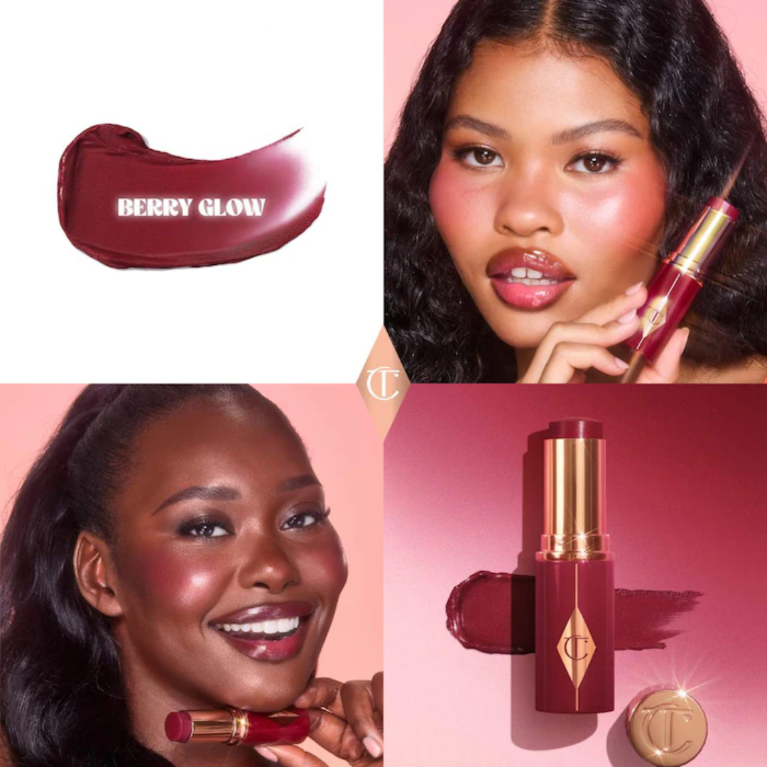 Blush em Stick Charlotte Tilbury Unreal Lip + Cheek Glow Blush Stick ...