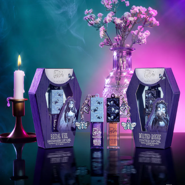 Gloss Labial Tim Burton's Corpse Bride x Beauty Creations Bridal Veil ...