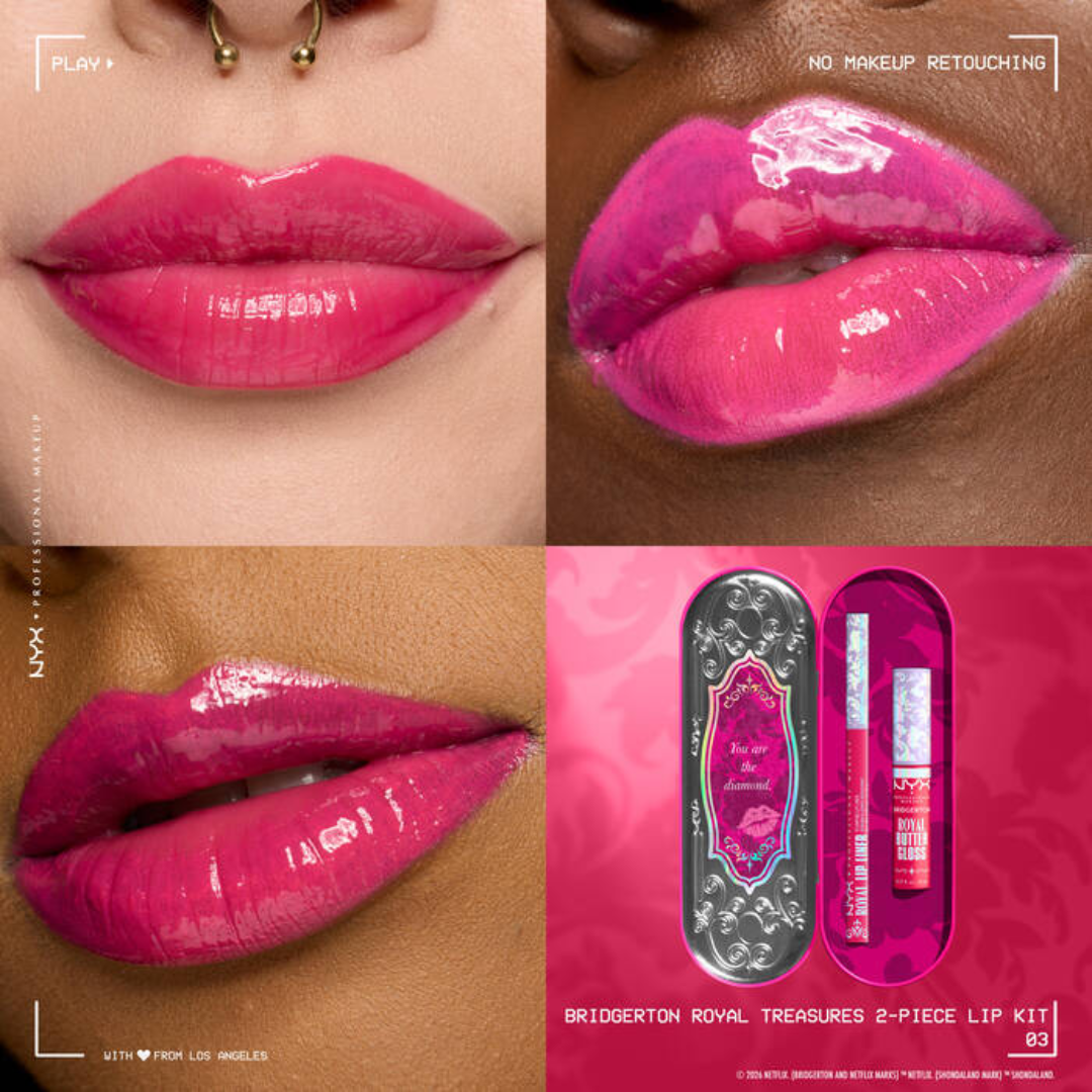Kit Labial Nyx Bridgerton Royal Treasures 2-Piece Lip Kit | Cor: SUMMER ...