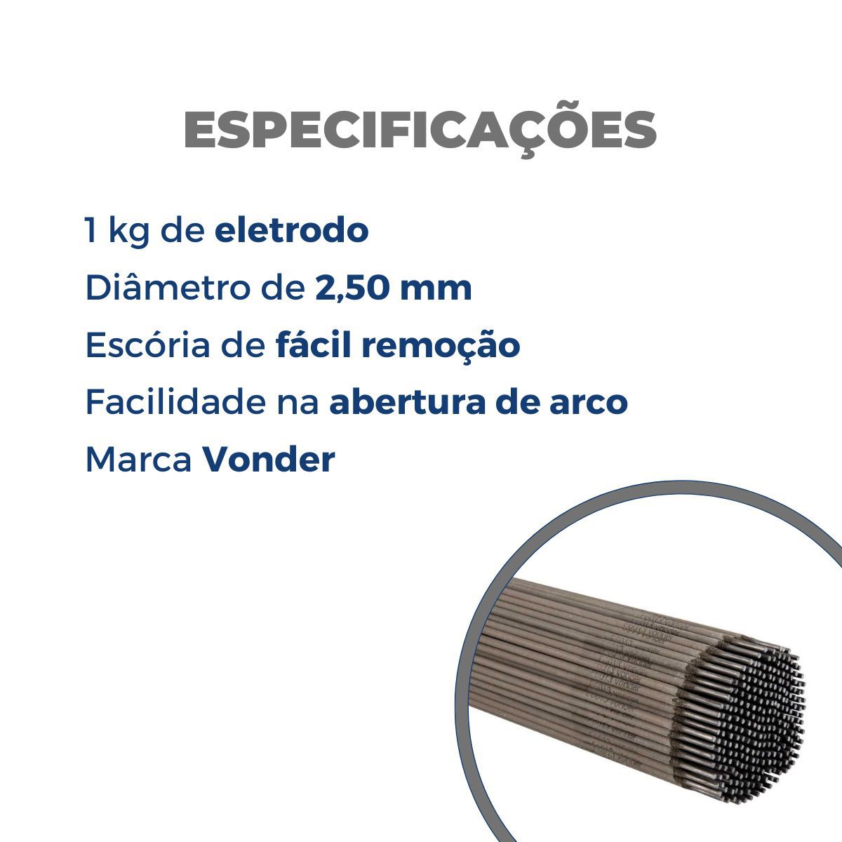 Eletrodo 1kg Vonder - Kyore Ferramentas