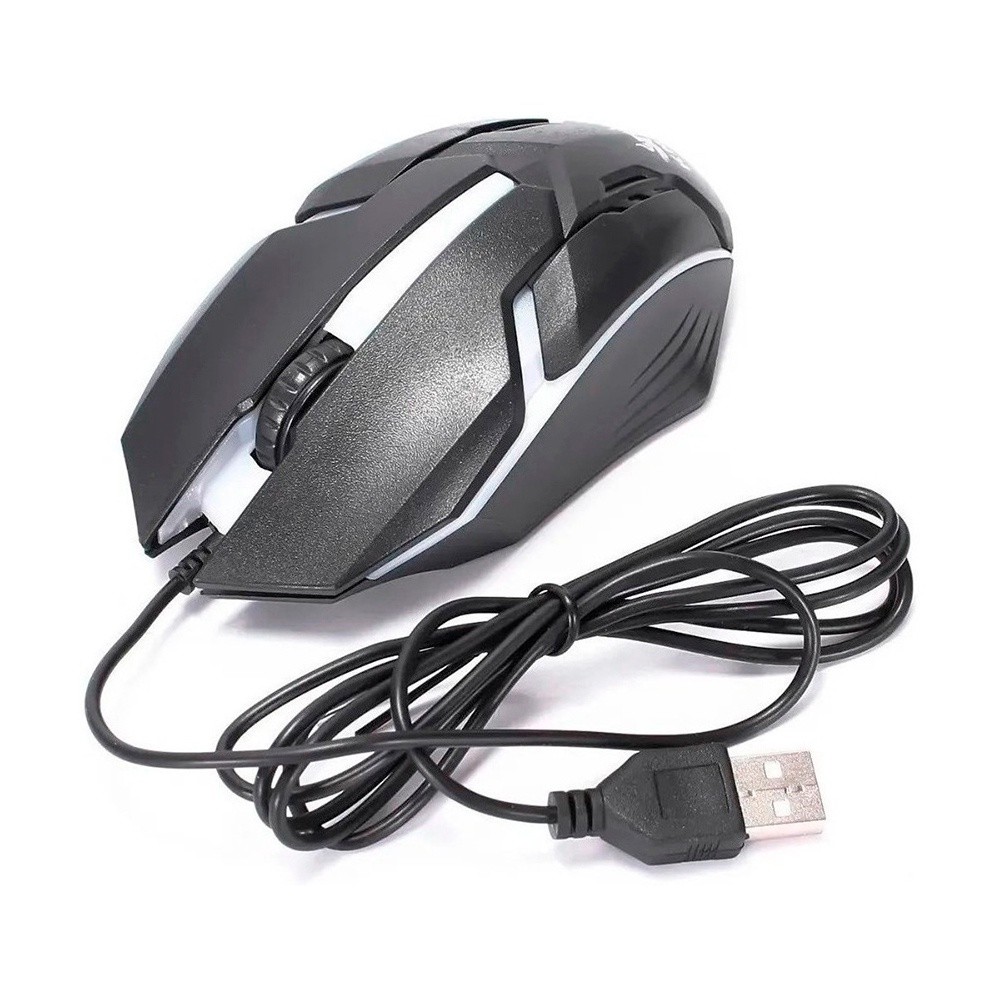 Kit Gamer Mouse e Teclado Semi Mecânico RGB - AMS ACESSÓRIOS - Controles Remotos, Cabos e Acessórios