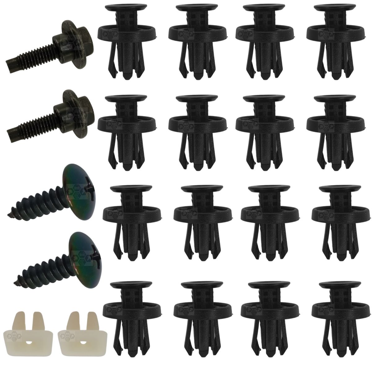 Kit 22 Pcs Presilha Parachoque Dianteiro Honda Civic 2013/2017 ...