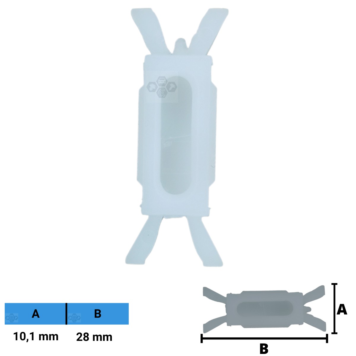 Grampo Presilha 10,1X28mm - Clickpresilhas