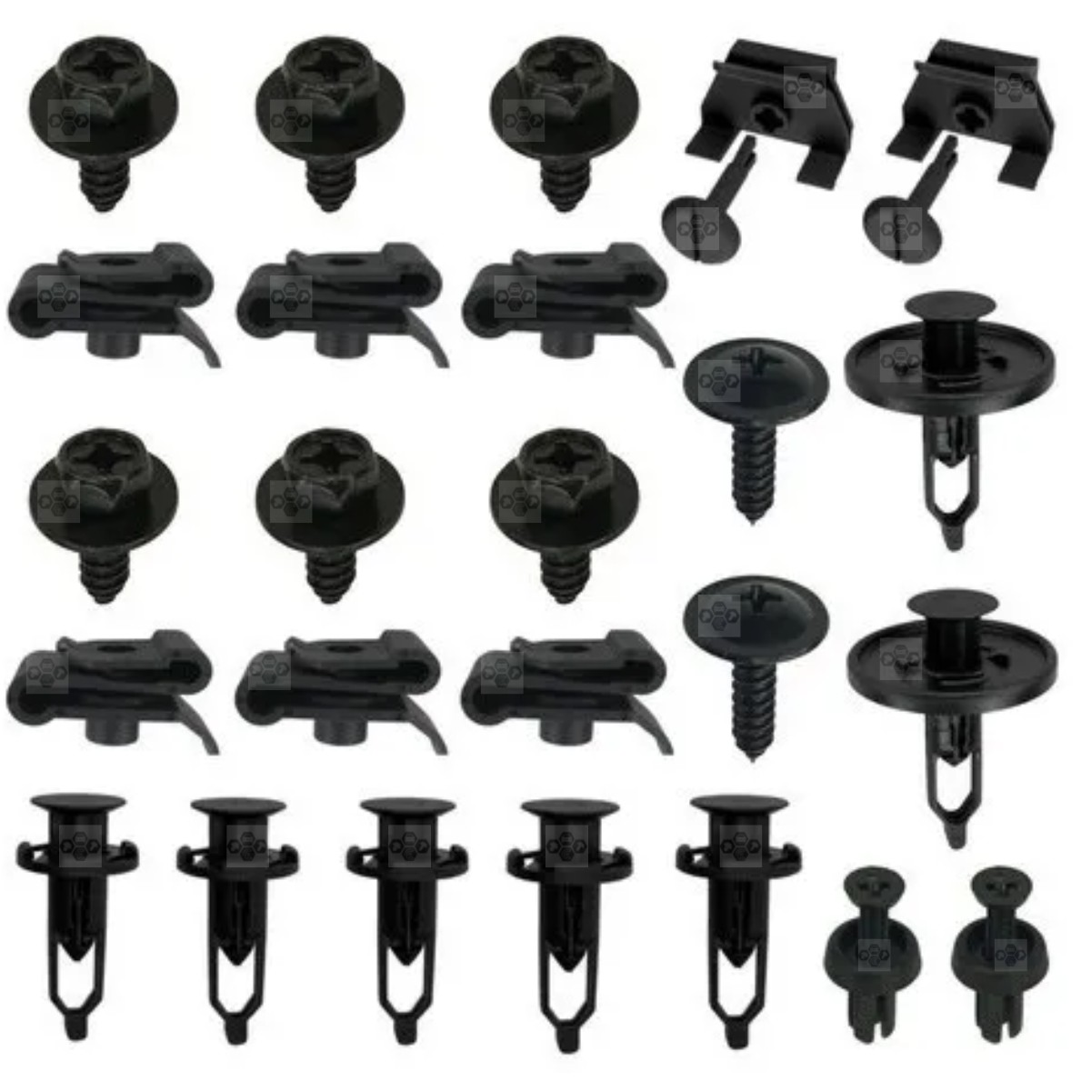 Kit 25 Pcs Grampo Parachoque Toyota Hilux 2011/2015 - Clickpresilhas